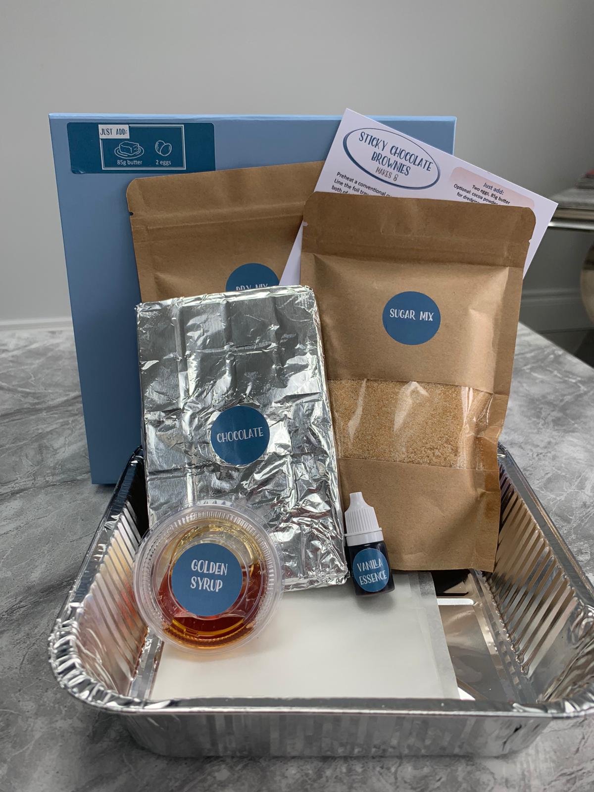 Brownie Box (Blue) – The Baking Box Ireland